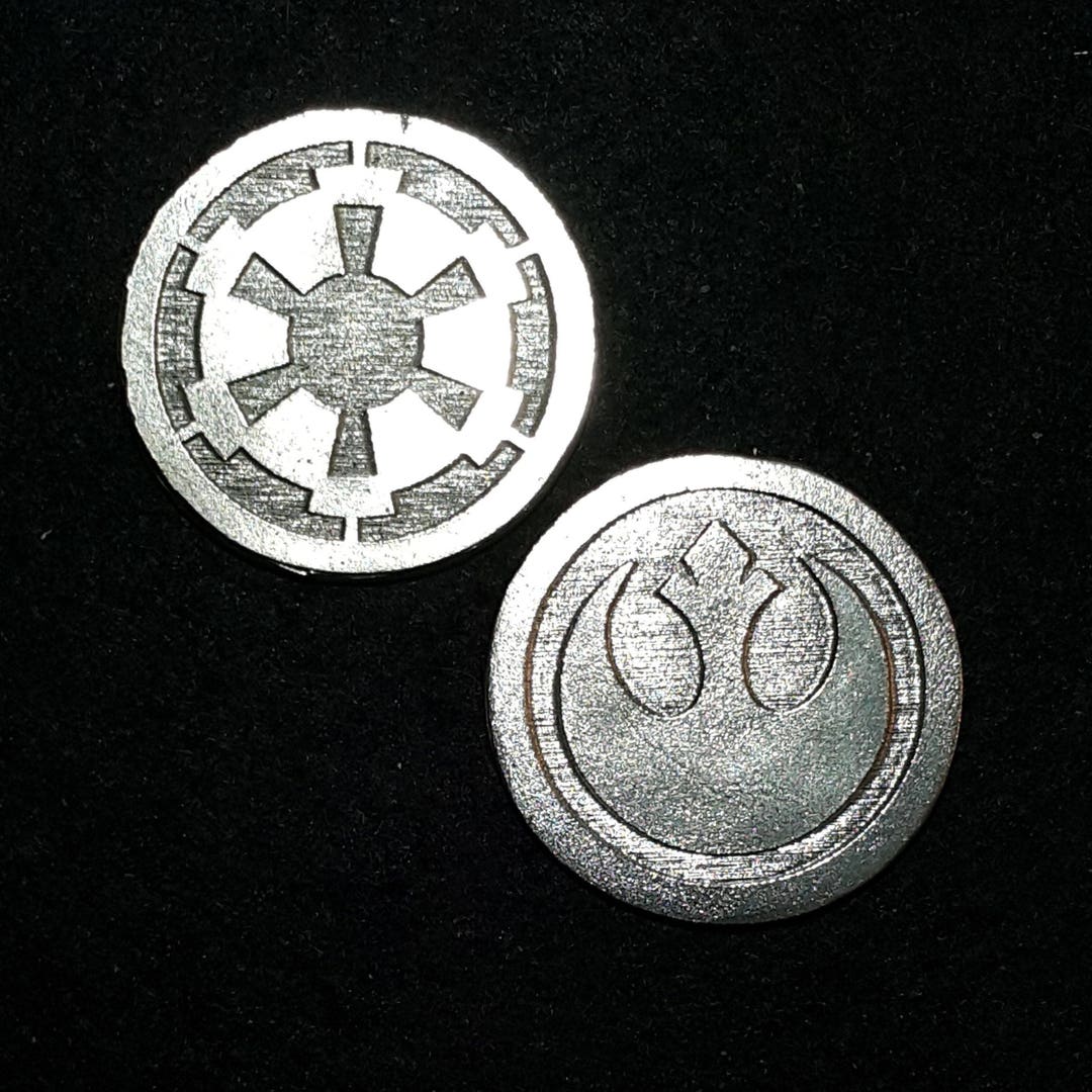 Rebel Imperial Heads or Tails Pewter Flipping Coin - Etsy