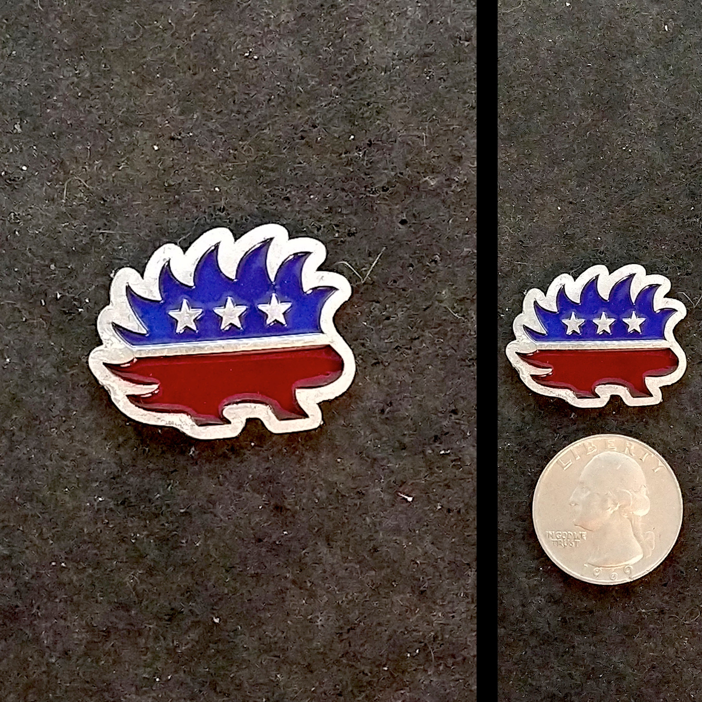 Libertarian 1 In. Pewter Lapel Pin - Etsy