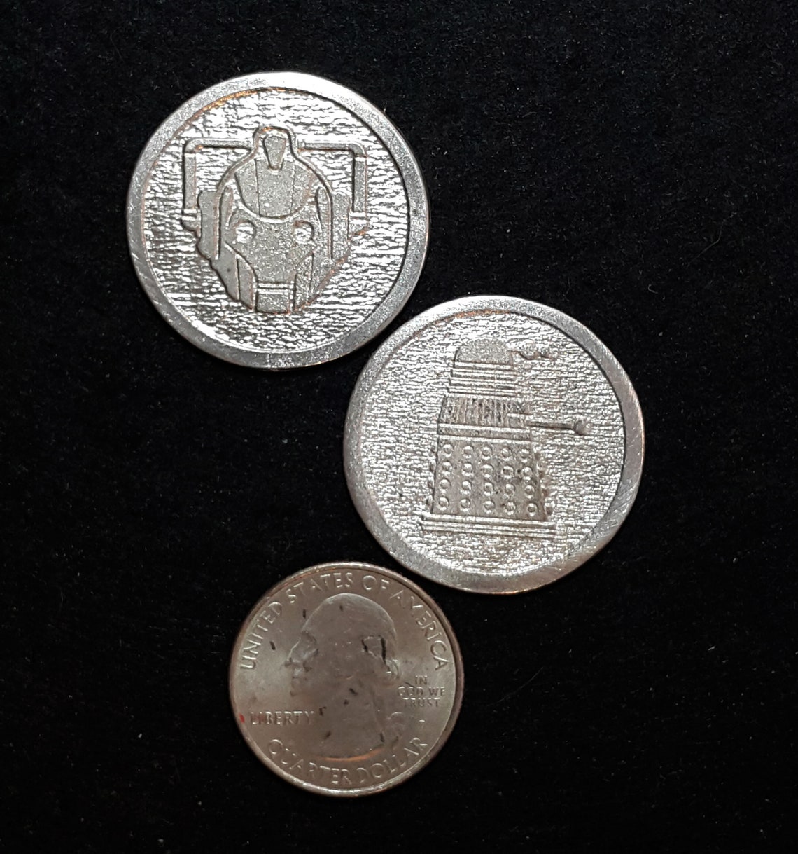 Daleks and Cybermen Pewter Flipping Coin - Etsy