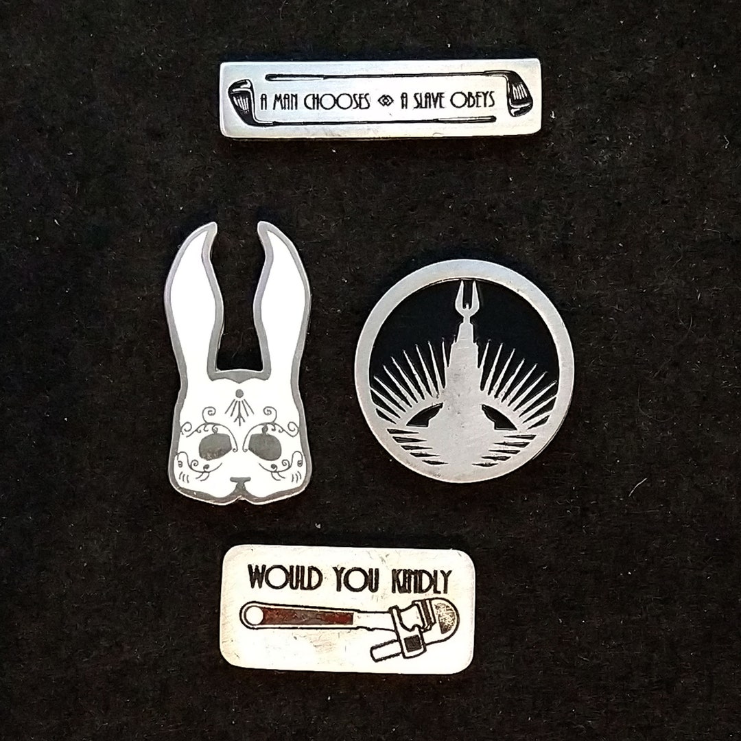 Bioshock Gift Set Pewter Lapel Pins - Etsy