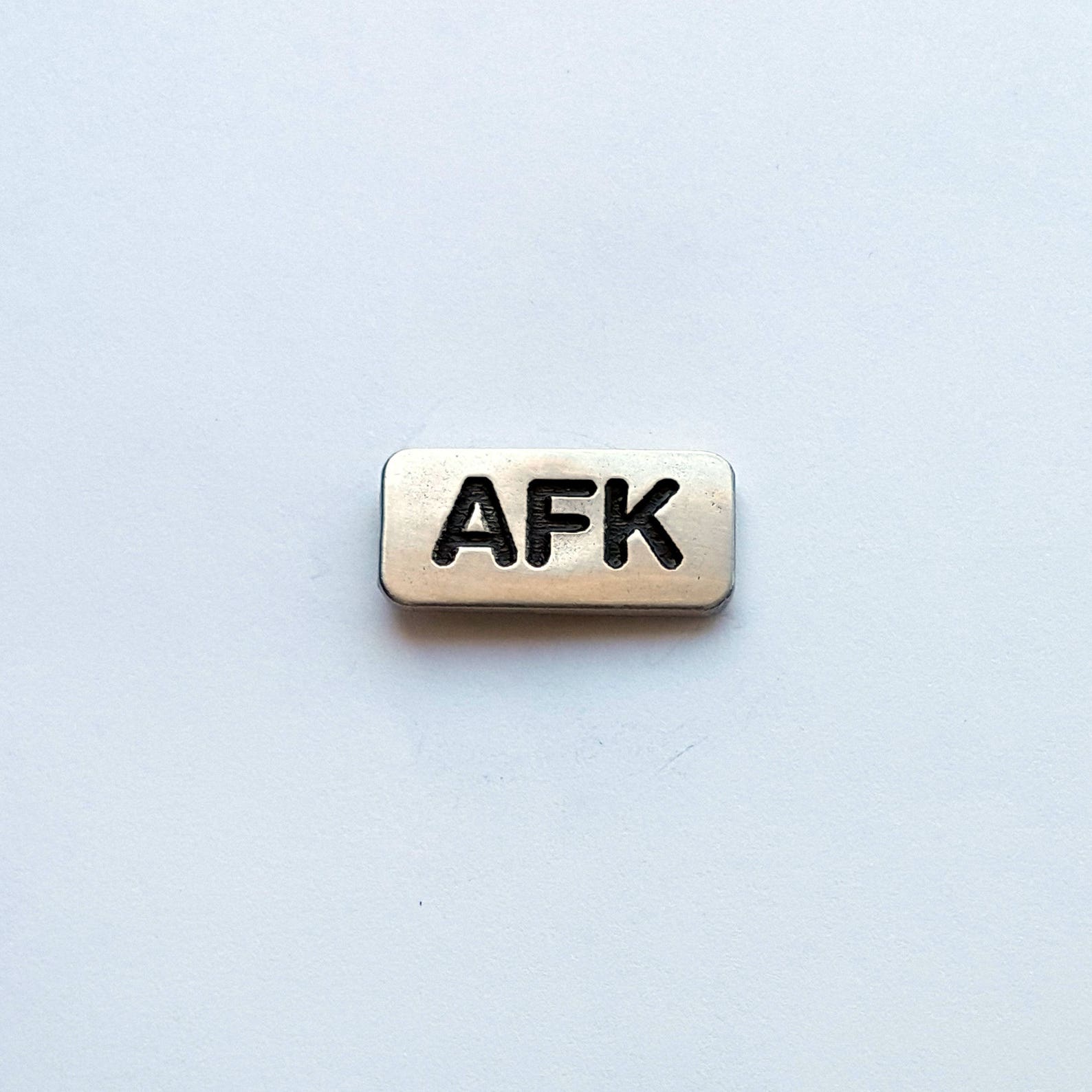 Hand Cast AFK away From Keyboard Lapel Pin or Magnet - Etsy
