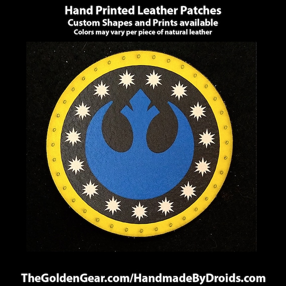 New Republic star Wars 3.8 in Inch Leather Patch - Etsy