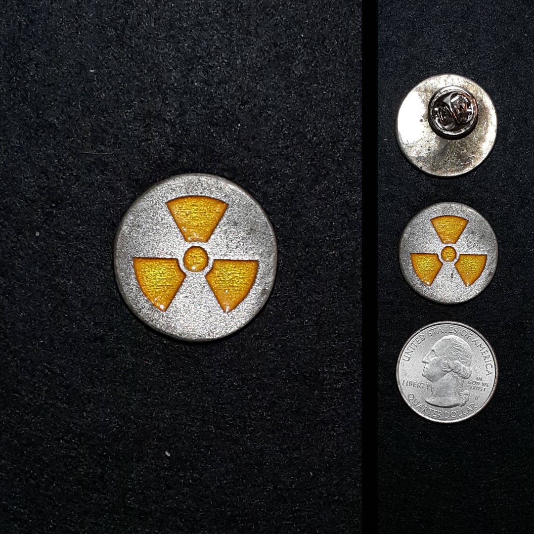 Radiation Symbol Pewter Lapel Pin - Etsy