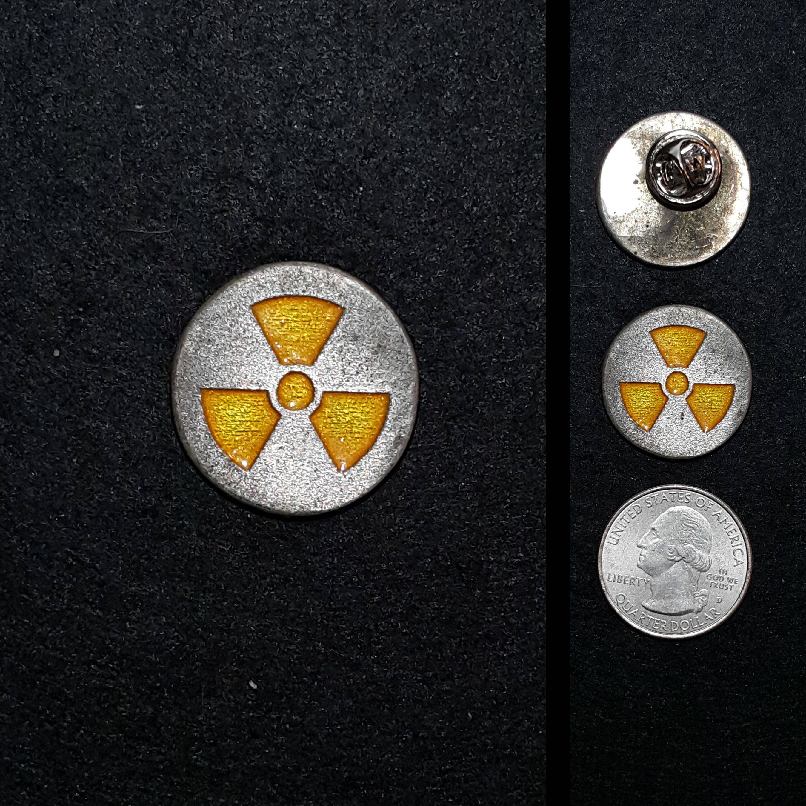 Radiation Symbol Pewter Lapel Pin - Etsy