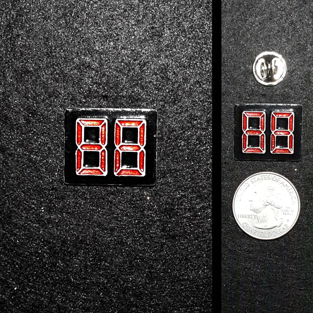 Hand Cast 88 Mph 1 In. Lapel Pin - Etsy