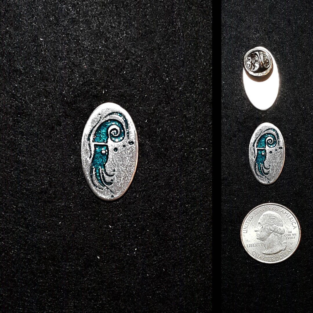 Hand Cast Tiny Squid Lapel Pin - Etsy