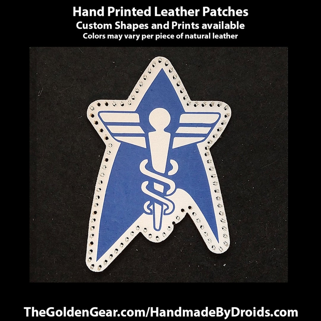 Starfleet Medical 3 Inch Leather Patch - Etsy