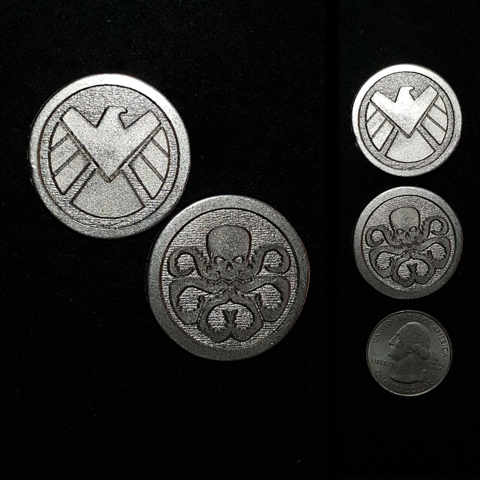 Hydra SHIELD Heads or Tails Pewter Flipping Coin - Etsy
