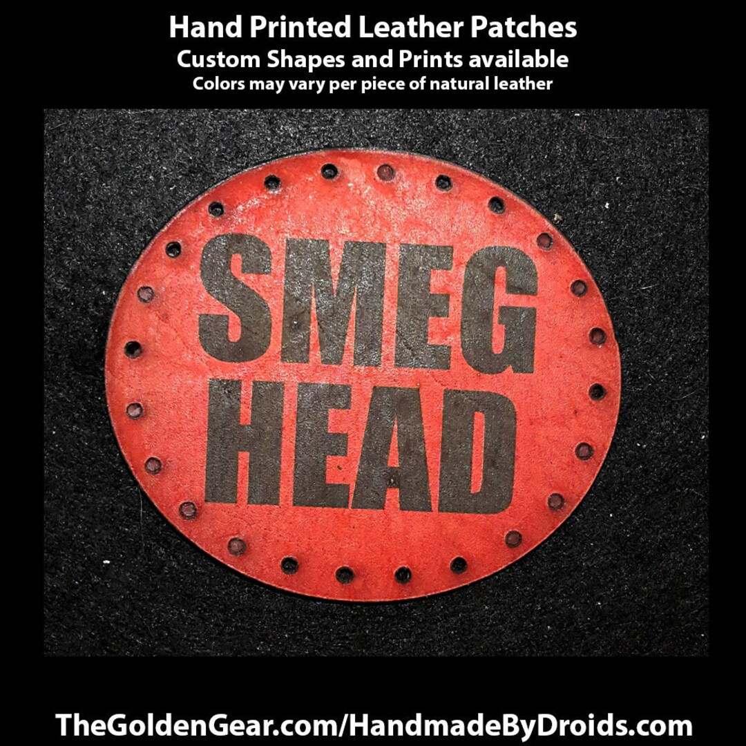 Smeg Head Leather Patch - Etsy