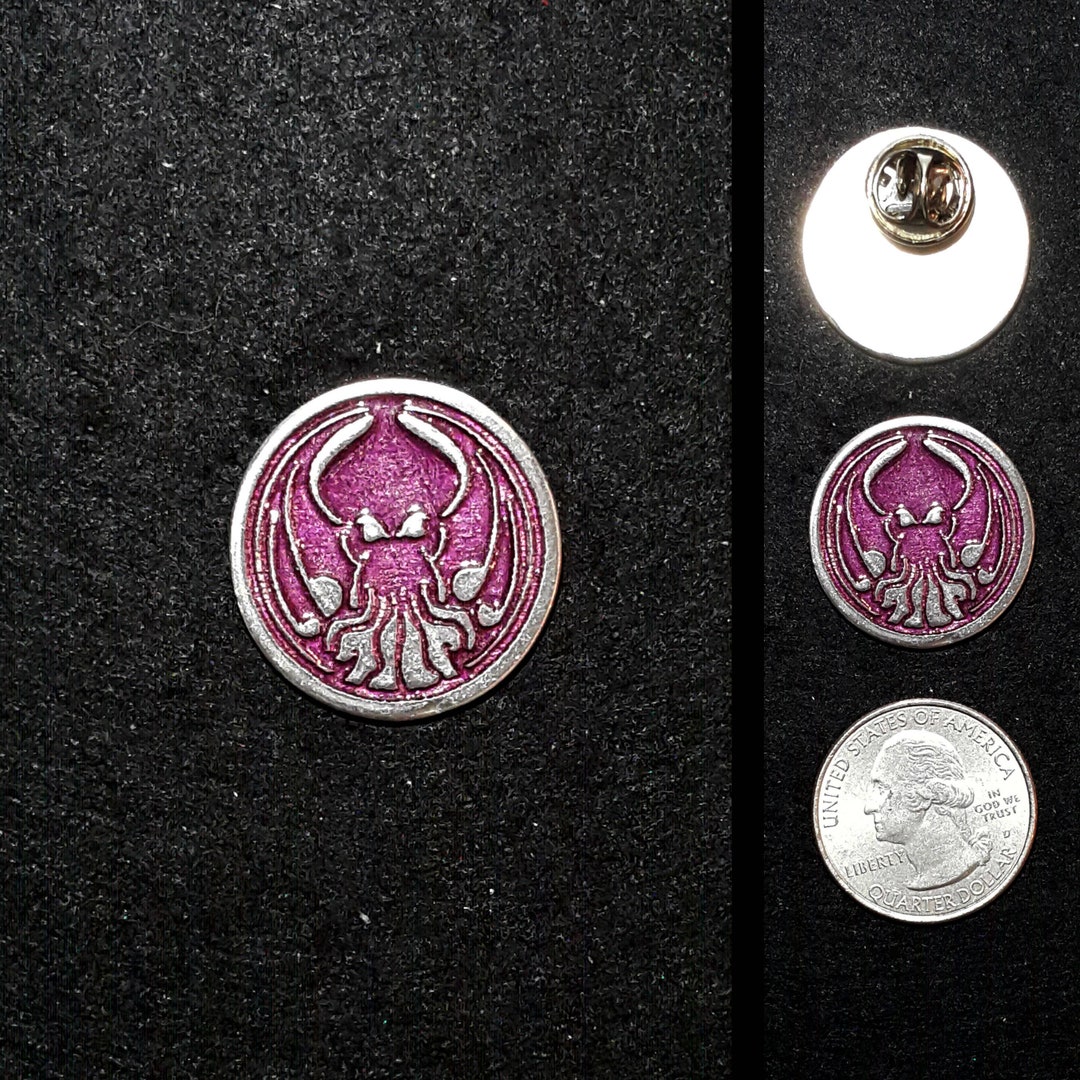 Hand Cast Cthulhu 1 In. Lapel Pin - Etsy