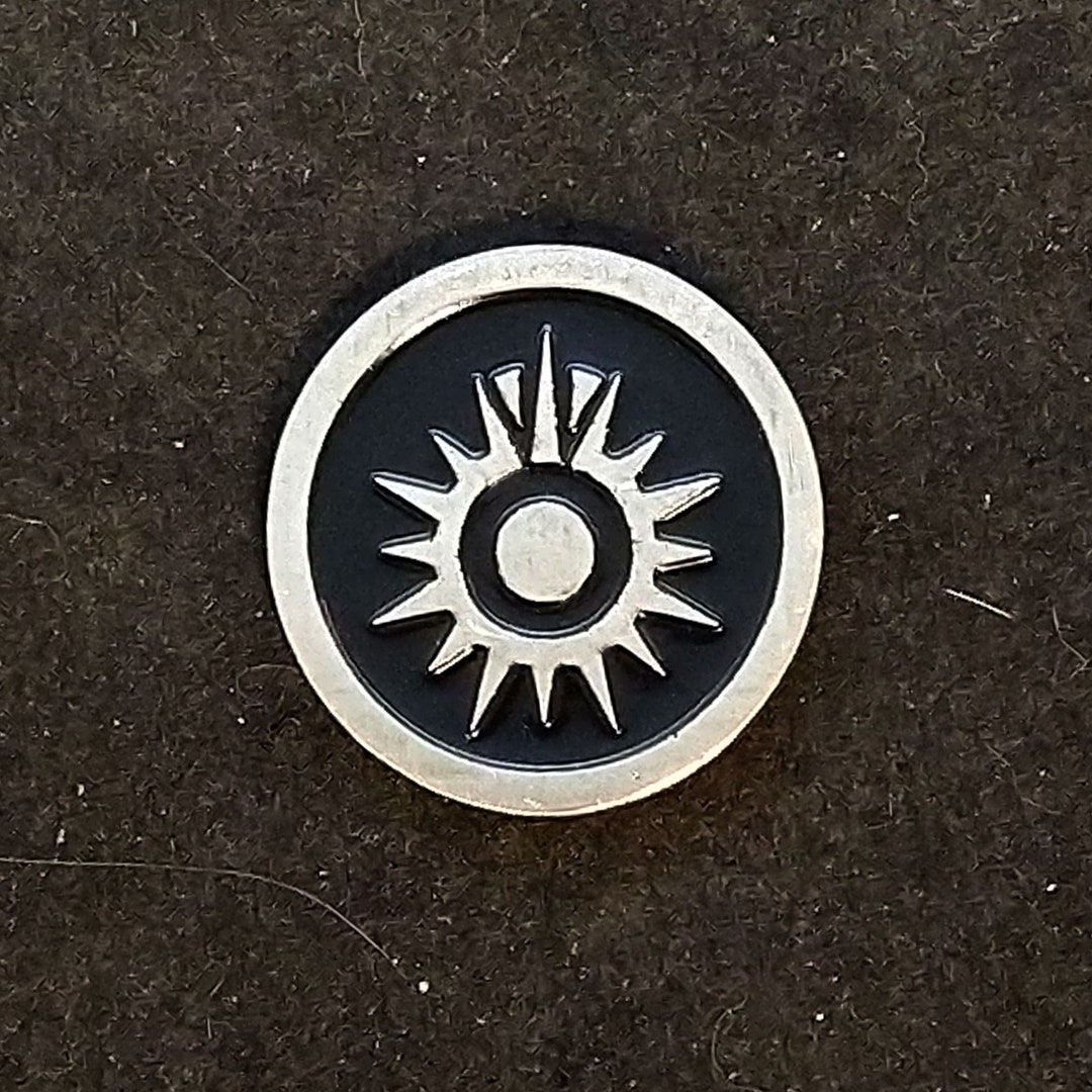Pewter Black Sun Lapel Pin - Etsy