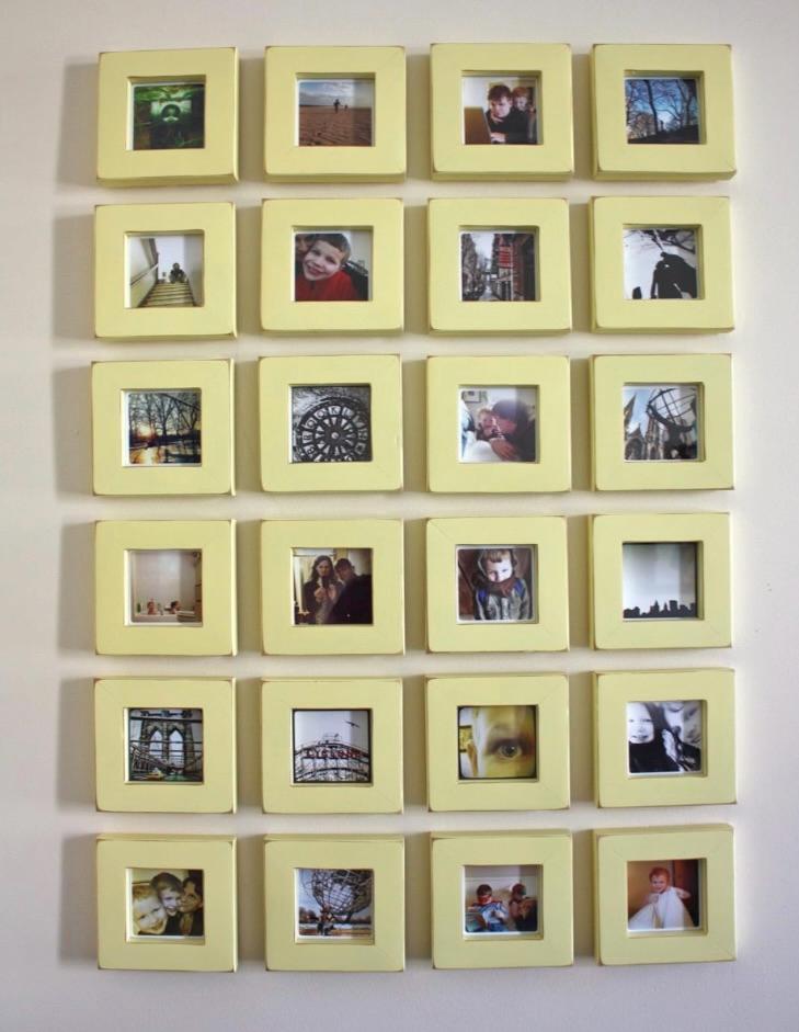 3x3 Wood Picture Frames - Pack of 10 - Handmade Photo Display - Etsy