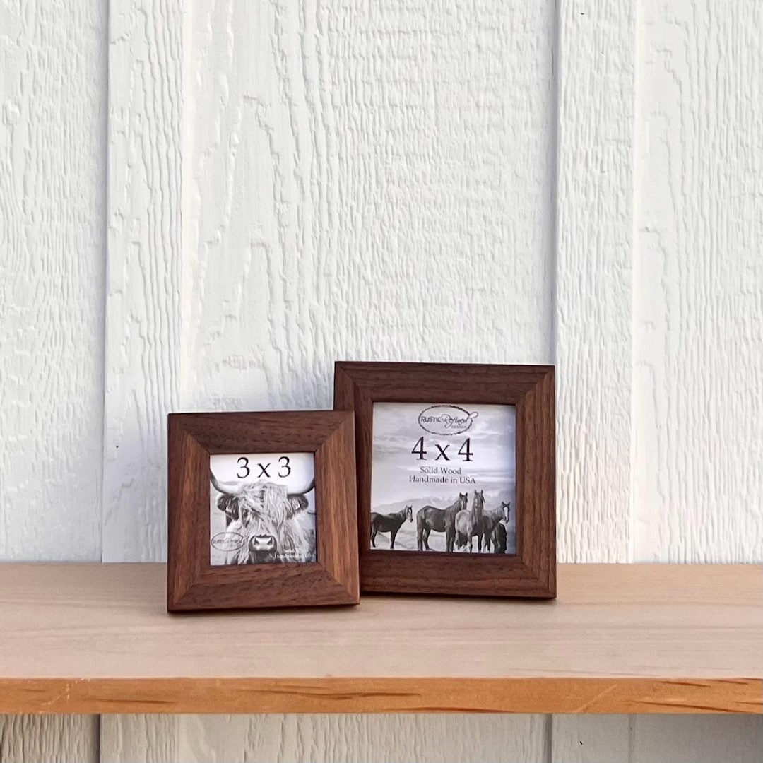 Black Walnut -gallery Collection -multiple Sizes, 3x3 and 4x4, Home ...