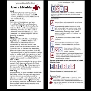 Jokers & Marbles Game 4-8 Player, Board Games, Social Security, Family ...