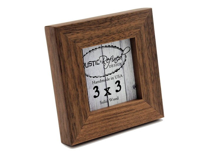 3x3 1 Gallery Picture Frame Solid Black Walnut alder - Etsy