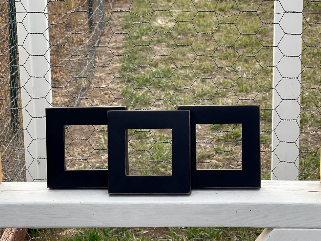 3x3 Wood Picture Frames - Pack of 10 - Handmade Photo Display - Etsy