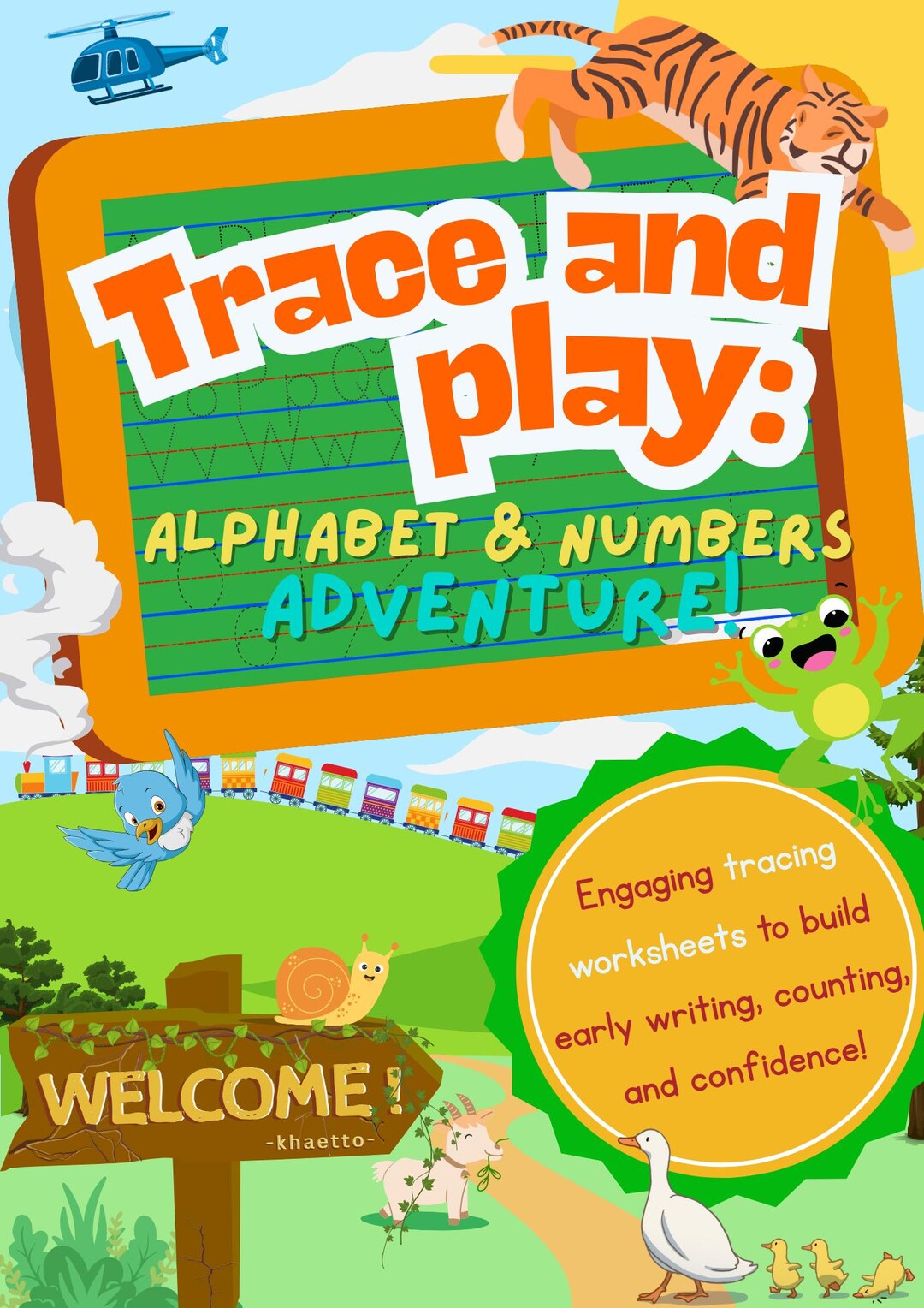 Alphabet and Number Tracing Worksheets for Kids – Printable Preschool ...