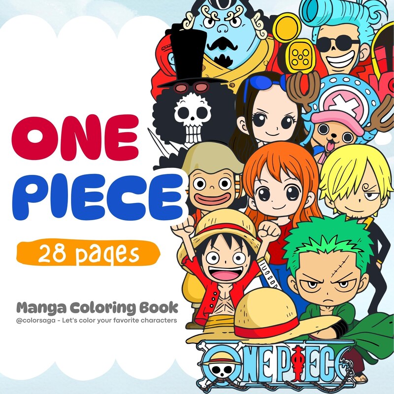 Drawing Coloring One Piece - Etsy