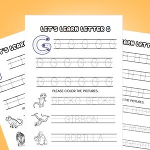 A-Z Wild Animal Alphabet Tracing Worksheets | Printable Preschool ...