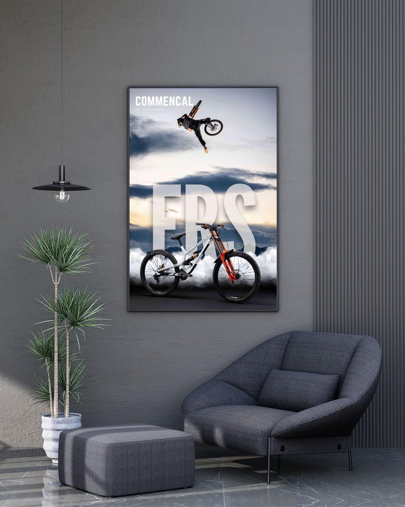 Commencal FRS Freeride Poster – Sunset Air – Printable MTB Wall Art - Etsy