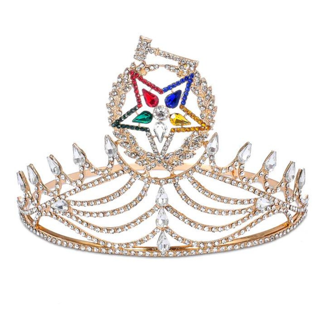 Grand Worthy Matron OES Crown - Colorful Star - Etsy