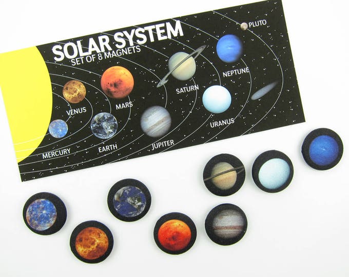 Solar System Magnets Space Magnets Outer Space Office | Etsy