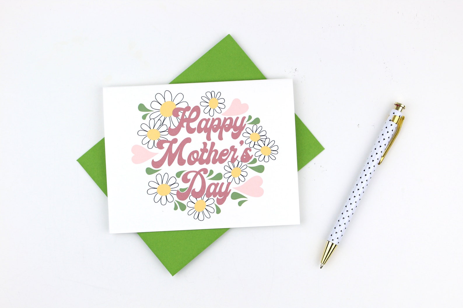 Mother's Day Daisy Card Happy Mother's Day Card - Etsy
