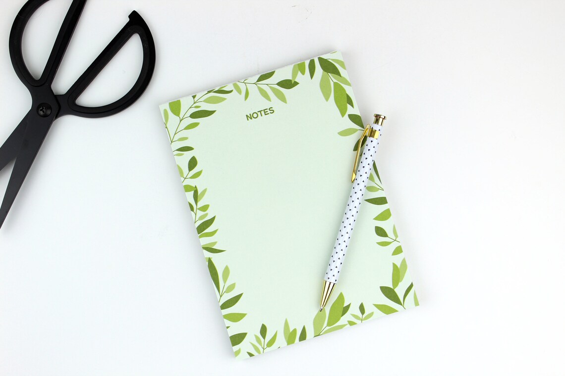 Leafy Notes Notepad Checklist Magnetic Notepad to Do - Etsy