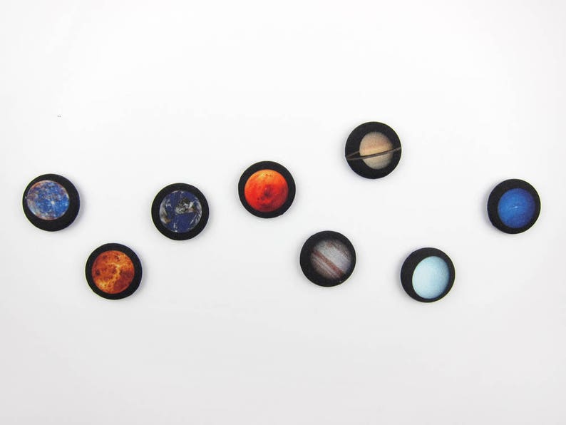 Solar System Magnets Space Magnets Outer Space Office | Etsy
