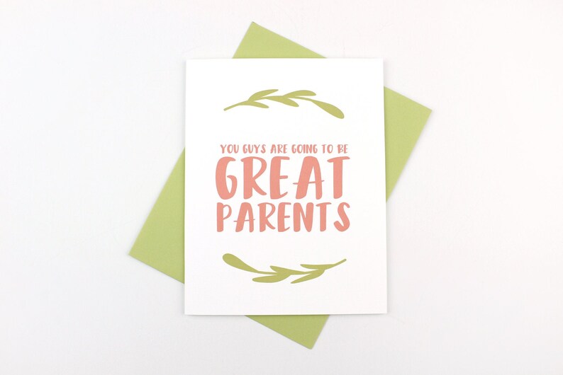 Great Parents Card New Baby Card Expecting Card Baby - Etsy