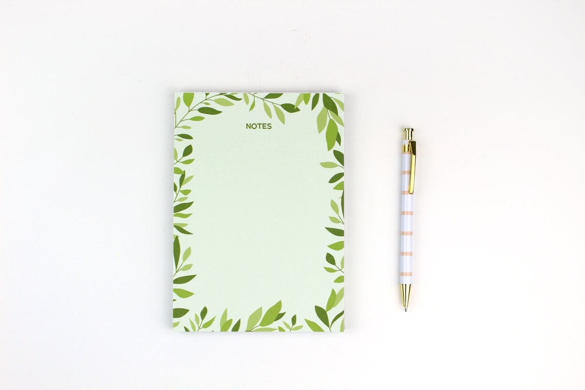 Leafy Notes Notepad Checklist Magnetic Notepad to Do - Etsy
