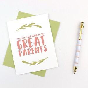 Great Parents Card New Baby Card Expecting Card Baby - Etsy