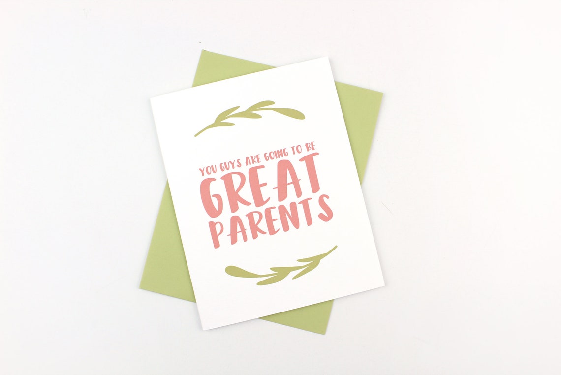 Great Parents Card New Baby Card Expecting Card Baby - Etsy