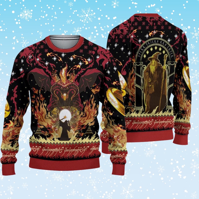 Gandalf vs balrog sweater - Etsy.de