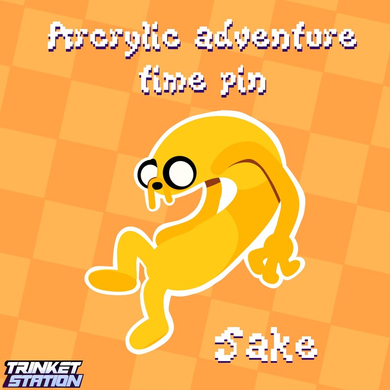 Adventure Time Acrylic Pin ( Jake the Dog ) - Etsy Australia