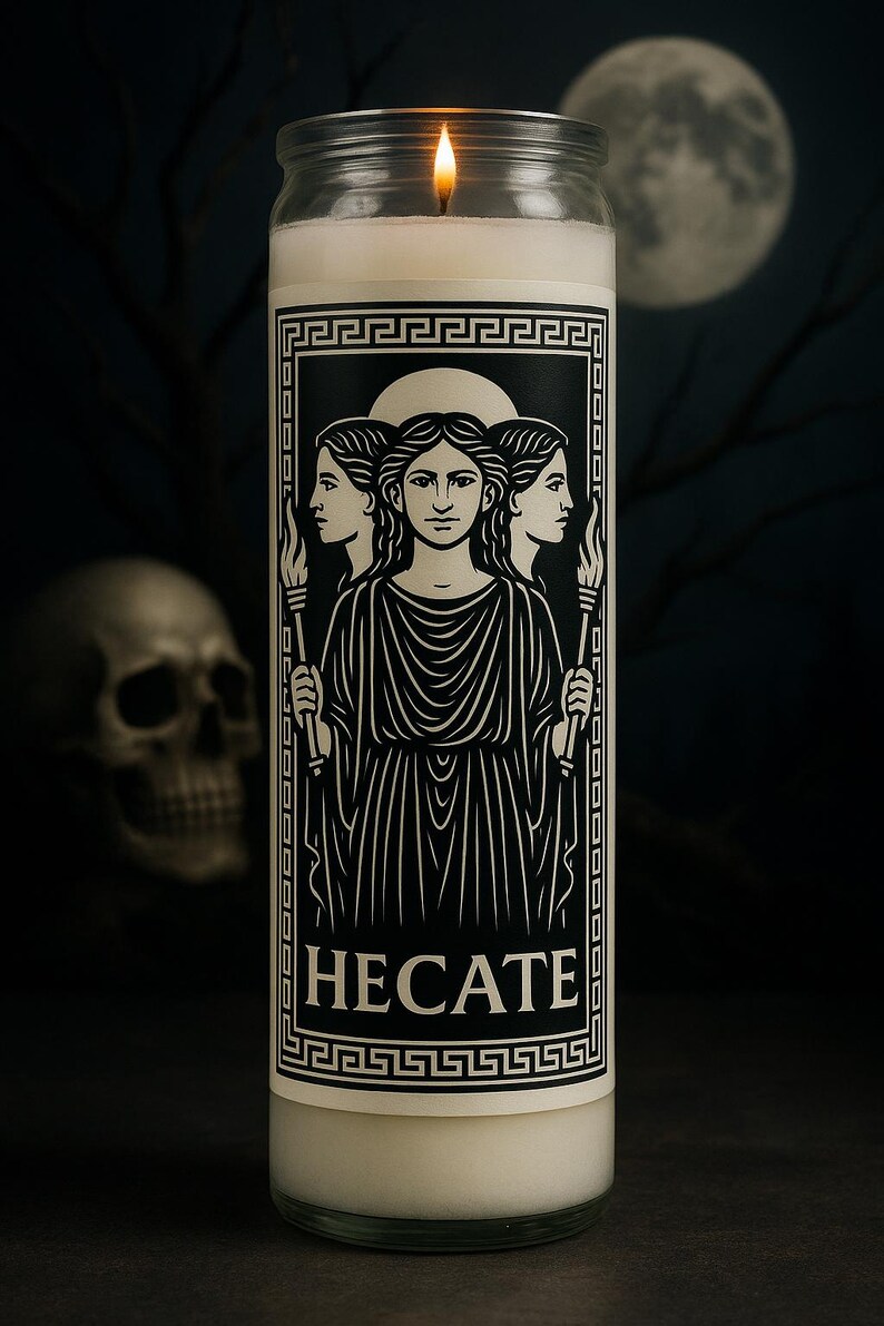 Hecate Prayer Candle - Triple Goddess Decor - Etsy