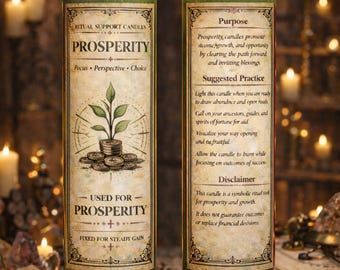 Prosperity Ritual Candle – Folk Altar Intention for Growth ...