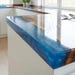 Walnut Wood Epoxy Resin Countertop – Ocean-style Kitchen Slab - Etsy