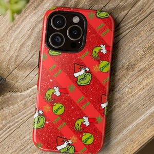 Glitter Grinch iPhone Case - Etsy UK