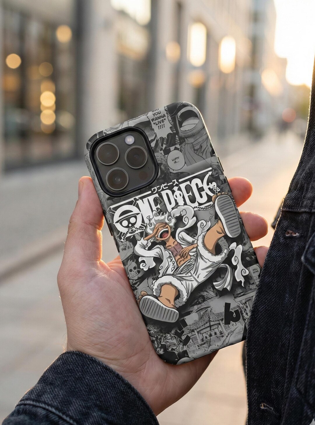 One Piece Luffy Gear 5 Manga Collage Phone Case | iPhone Samsung Pixel ...