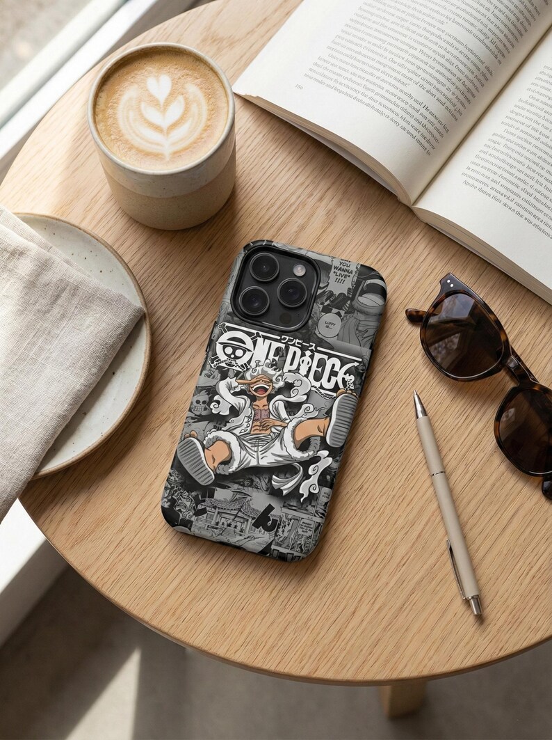 One Piece Luffy Gear 5 Manga Collage Phone Case | iPhone Samsung Pixel ...