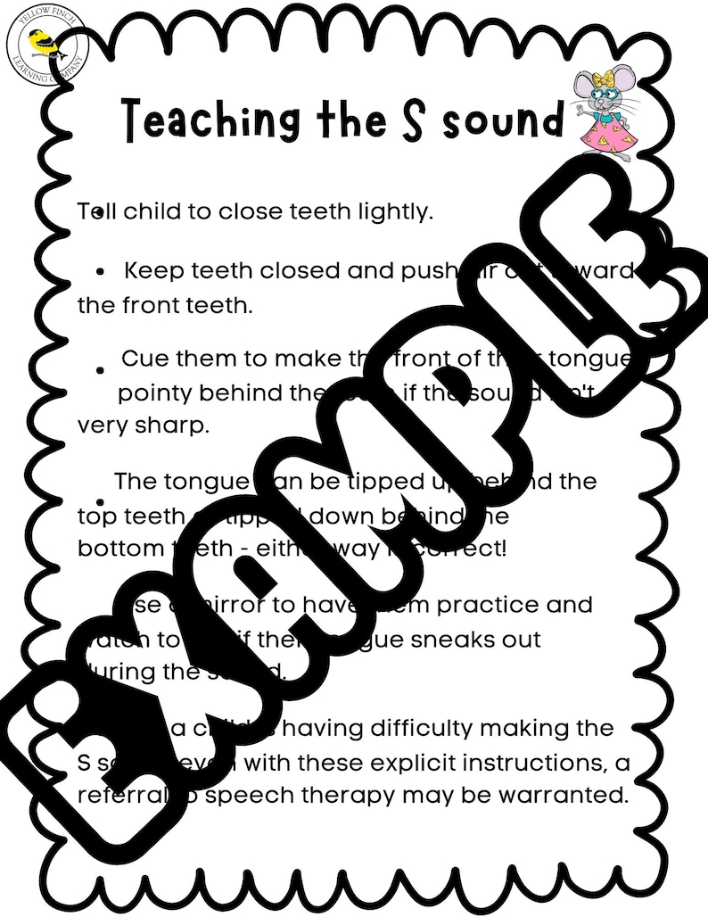 Sonny Says S – Companion Worksheet Packet | Speech Sound Worksheets ...