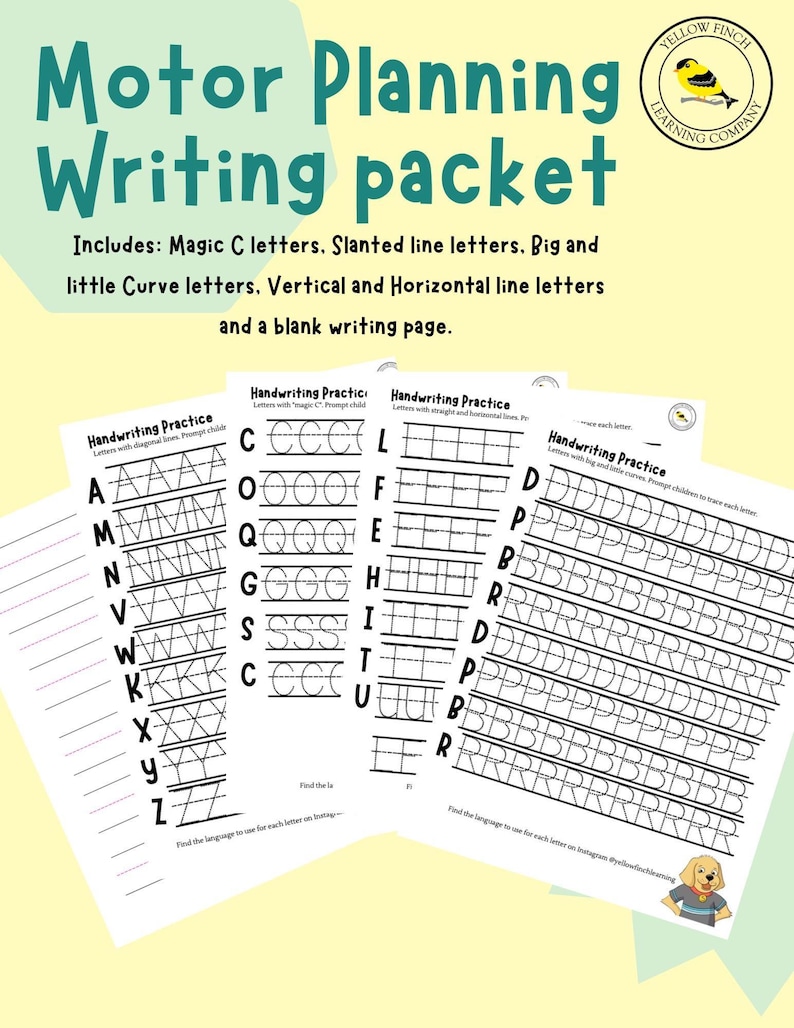 Handwriting Practice Packet – Line Types and Letter Formation | Pre ...