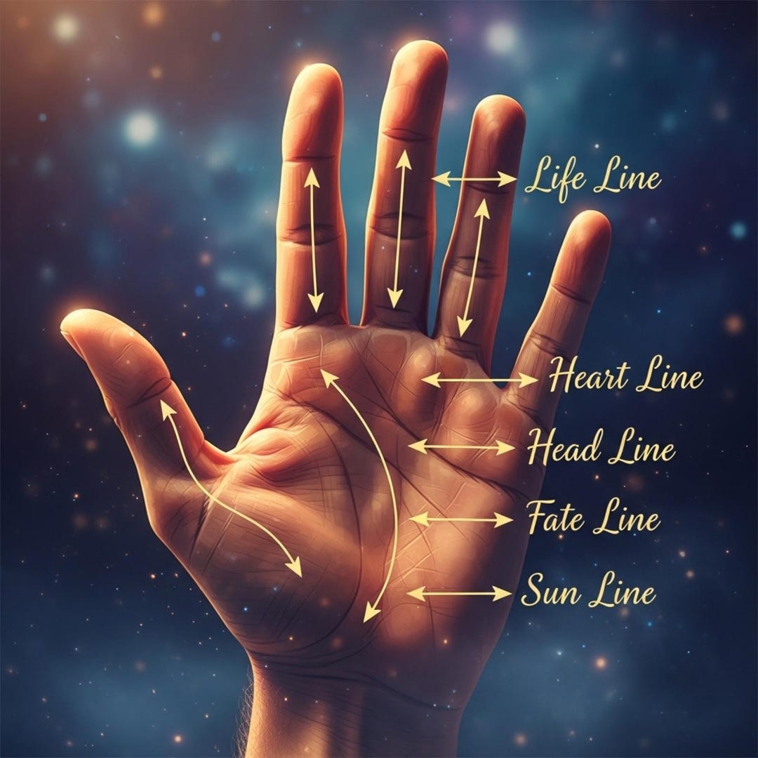 Personalized Palm Reading: Palmistry Hand Analysis - Etsy