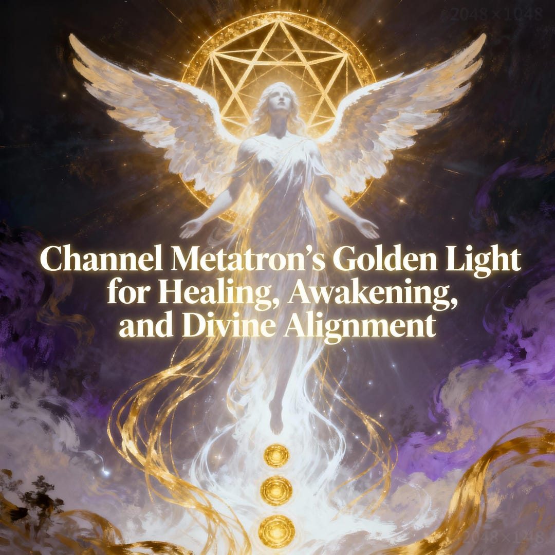 Metatron Golden Light Activation for Healing, Spiritual Awakening ...