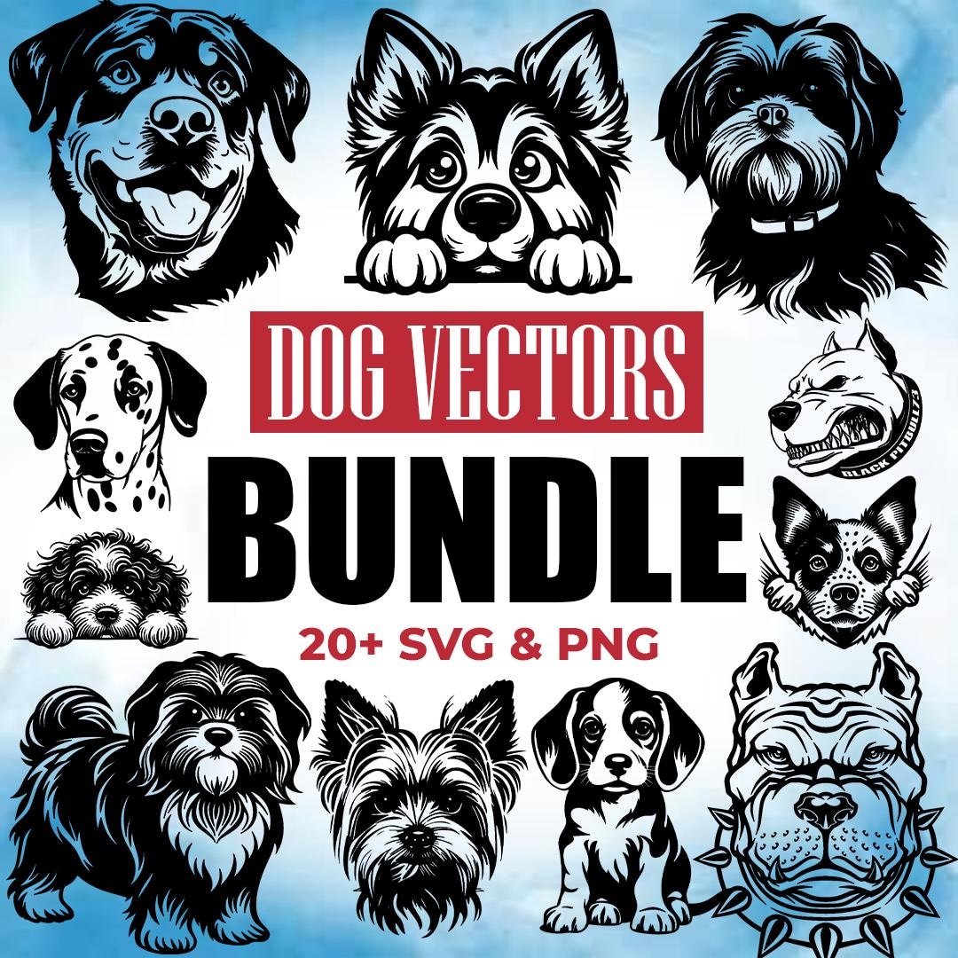 Dog SVG Bundle File, All Breeds Collection, Dog Clipart for Cricut ...