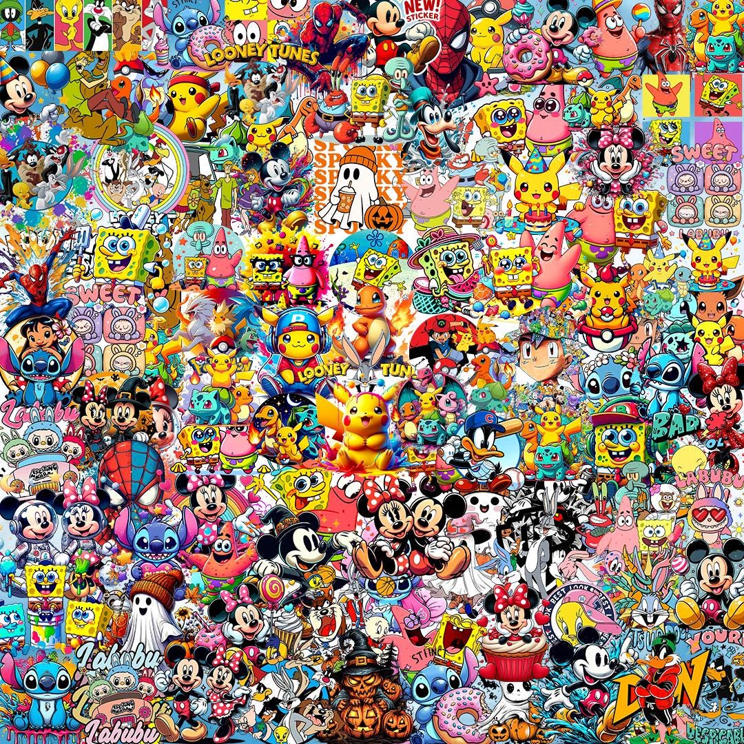 80M+ Digital Mega Bundle SVG PNG, Cartoons Bundle, Retro Png Files ...