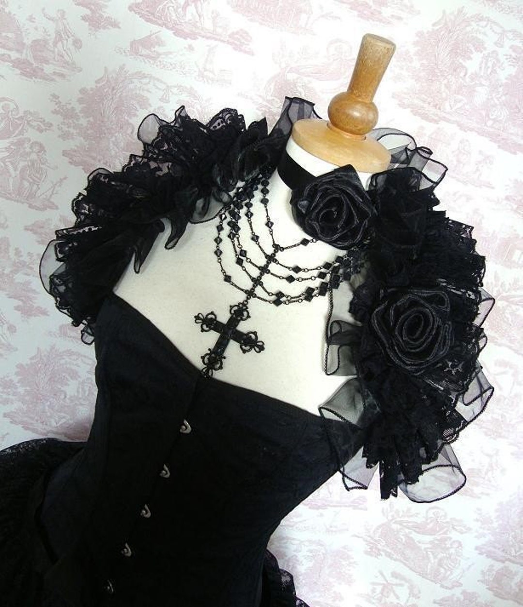 SHRUG DARK GODDESS Steampunk Opulent Opera Shoulder Shrug made to ...
