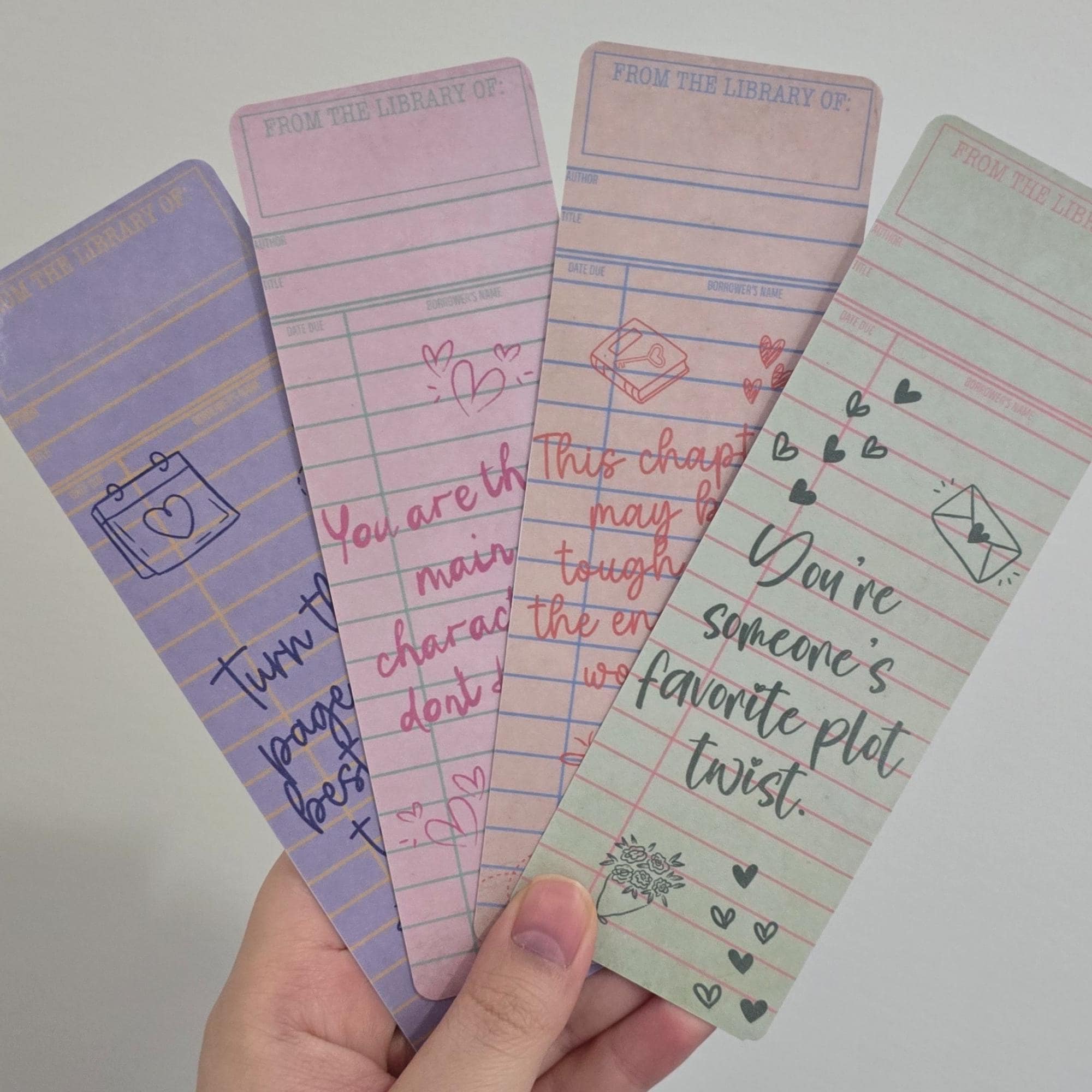 Library Card - Inspirational Quotes Bookmark With Tassel and ...