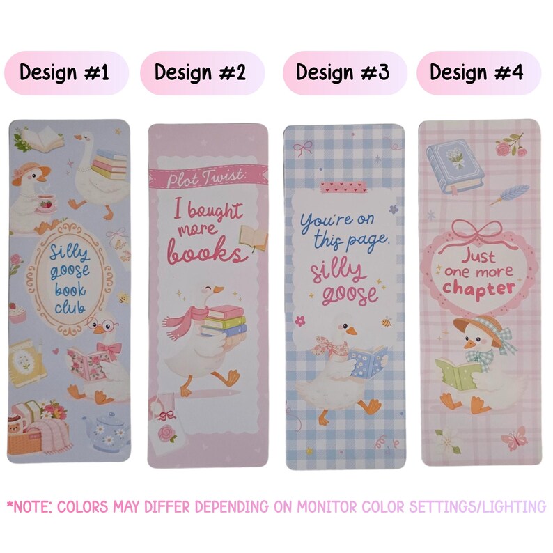 Silly Goose Laminated Bookmark | Personalize With Name and Tassel ...